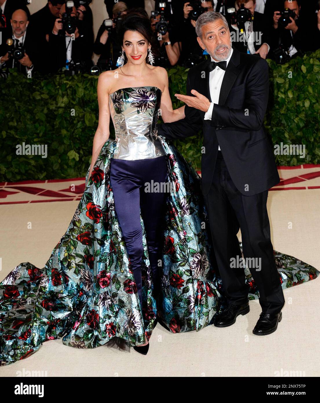 Photo by: XPX/STAR MAX/IPx 2018 5/7/18 Amal Clooney and George Clooney ...