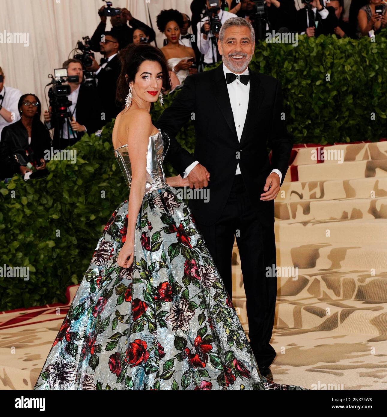Photo by: XPX/STAR MAX/IPx 2018 5/7/18 Amal Clooney and George Clooney ...
