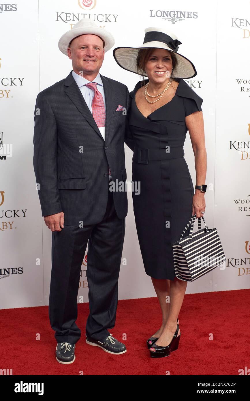 LOUISVILLE, KY - MAY 05: Mark Vandersall and sportscaster Michele ...