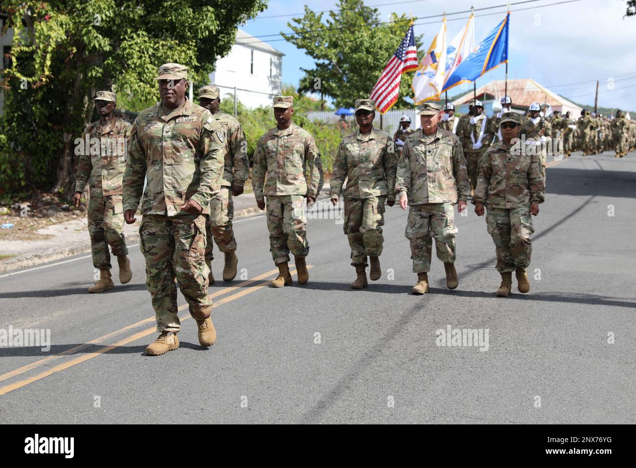 Members of the Virgin Islands National Guard march in the Military ...