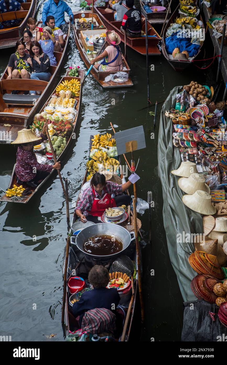 Floating Market, Bangkok, Thailand Stock Photo - Alamy
