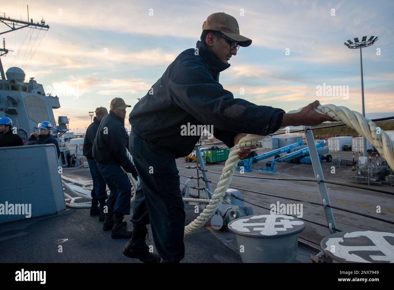 230103-N-IJ902-1019 ROTA, Spain (Jan. 3, 2023) Seaman Allen Biji ...