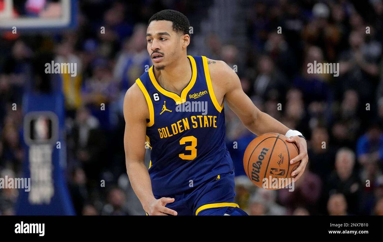 Golden State Warriors guard Jordan Poole during an NBA basketball game ...