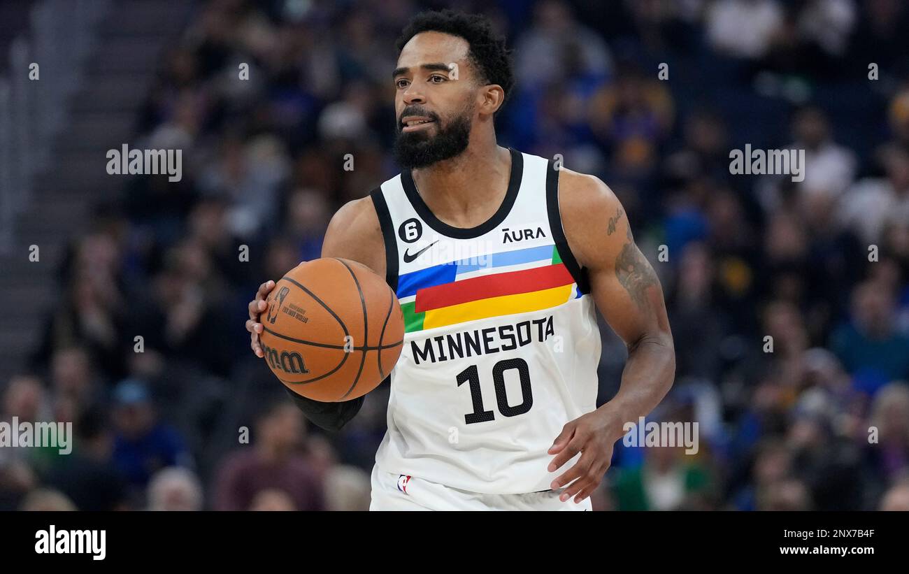 Minnesota Timberwolves guard Mike Conley (10) during an NBA basketball ...