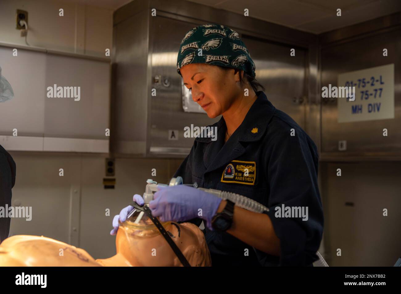 Cmdr. Kim Gerber, a certified registered nurse anesthetist with Fleet ...