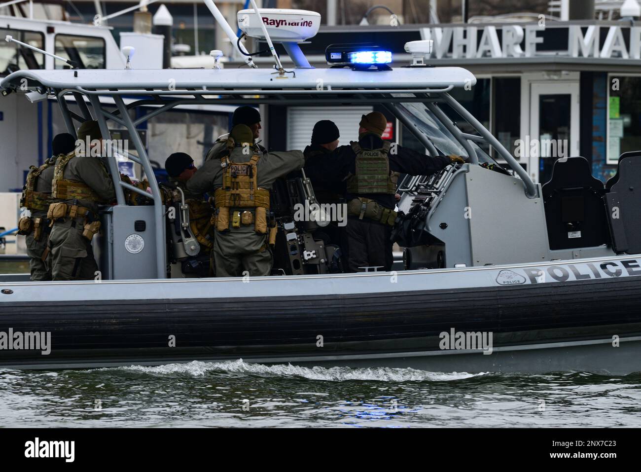 Local law enforcement provides security during the 2023 State of the ...