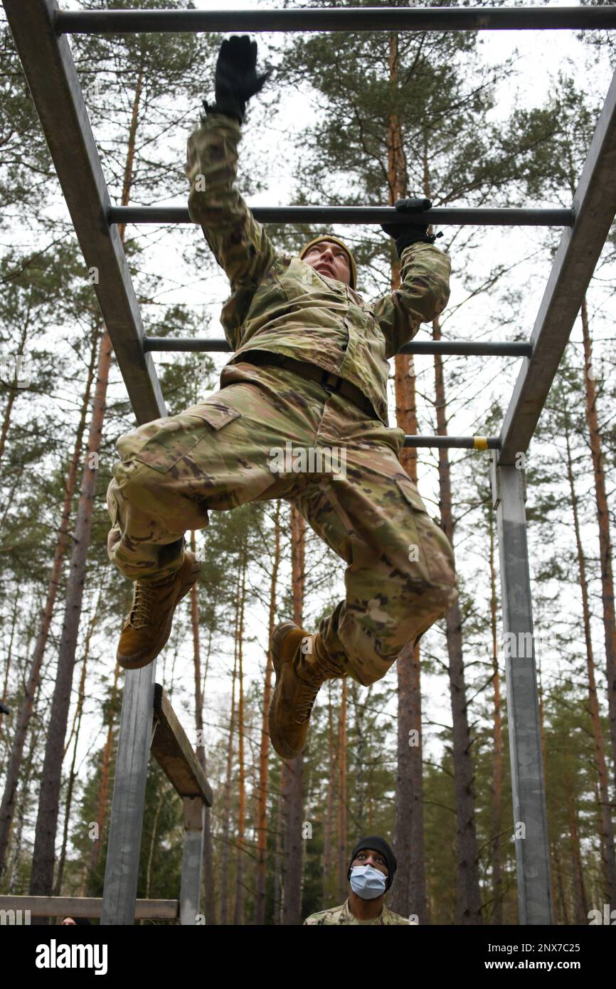 A U.S. Soldier assigned to Headquarters and Headquarters Detachment ...