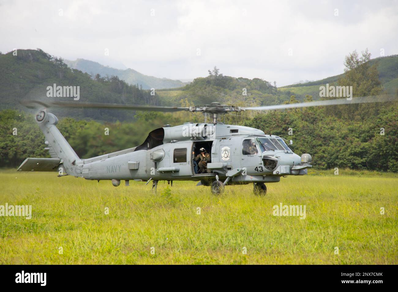 An SH-60 Seahawk attached to Helicopter Maritime Strike Squadron 37 ...