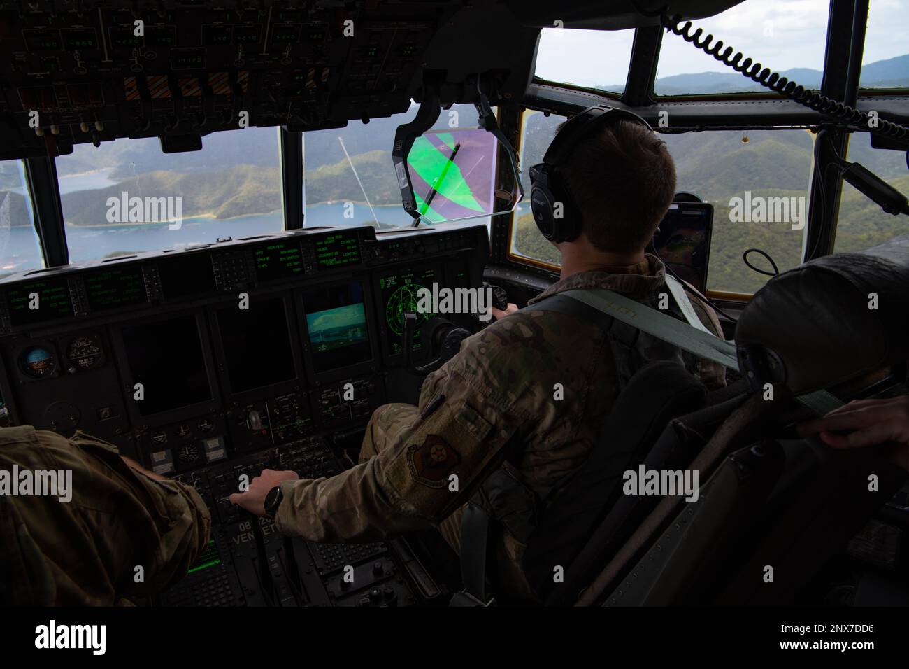 A U.S. Air Force 1st Special Operations Squadron MC-130J Commando II ...