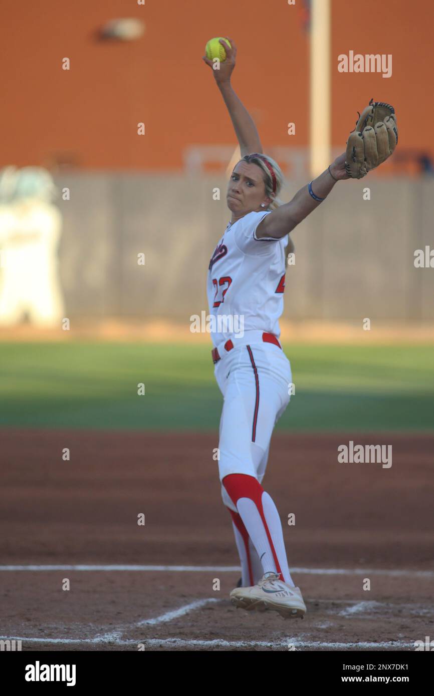 TUCSON, AZ - MAY 05: Arizona Wildcats pitcher Alyssa Denham (22 ...