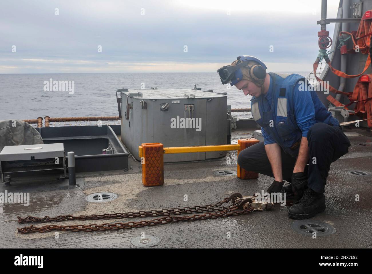 230123-N-BN445-1038 PHILIPPINE SEA (Jan. 23, 2023) Seaman Logan Purdy ...