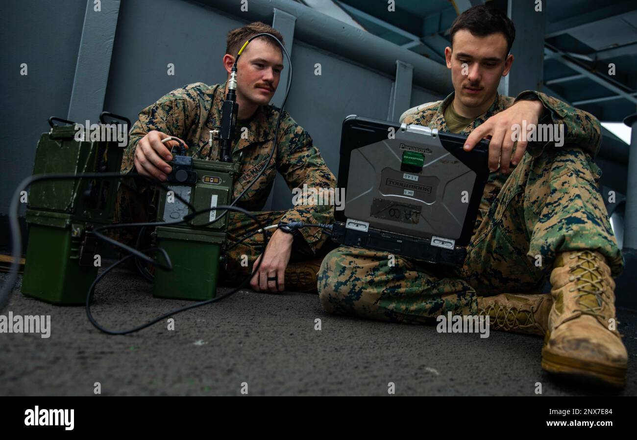 230125-N-XK047-1038 Cpl. William Walker, a radio operator with 2nd ...
