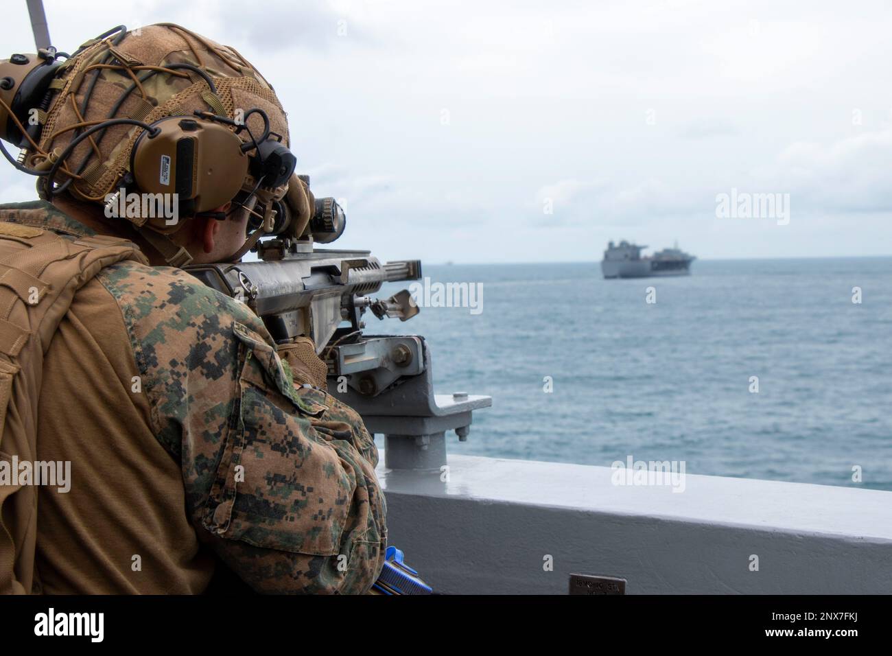NATUNA SEA (Jan. 7, 2023) – A Marine assigned to a Surveillance and ...