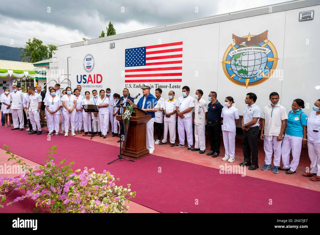 DILI, Timor-Leste (Feb. 2, 2023) Adm. John. C. Aquilino, Commander of U.S. Indo-Pacific Command ...