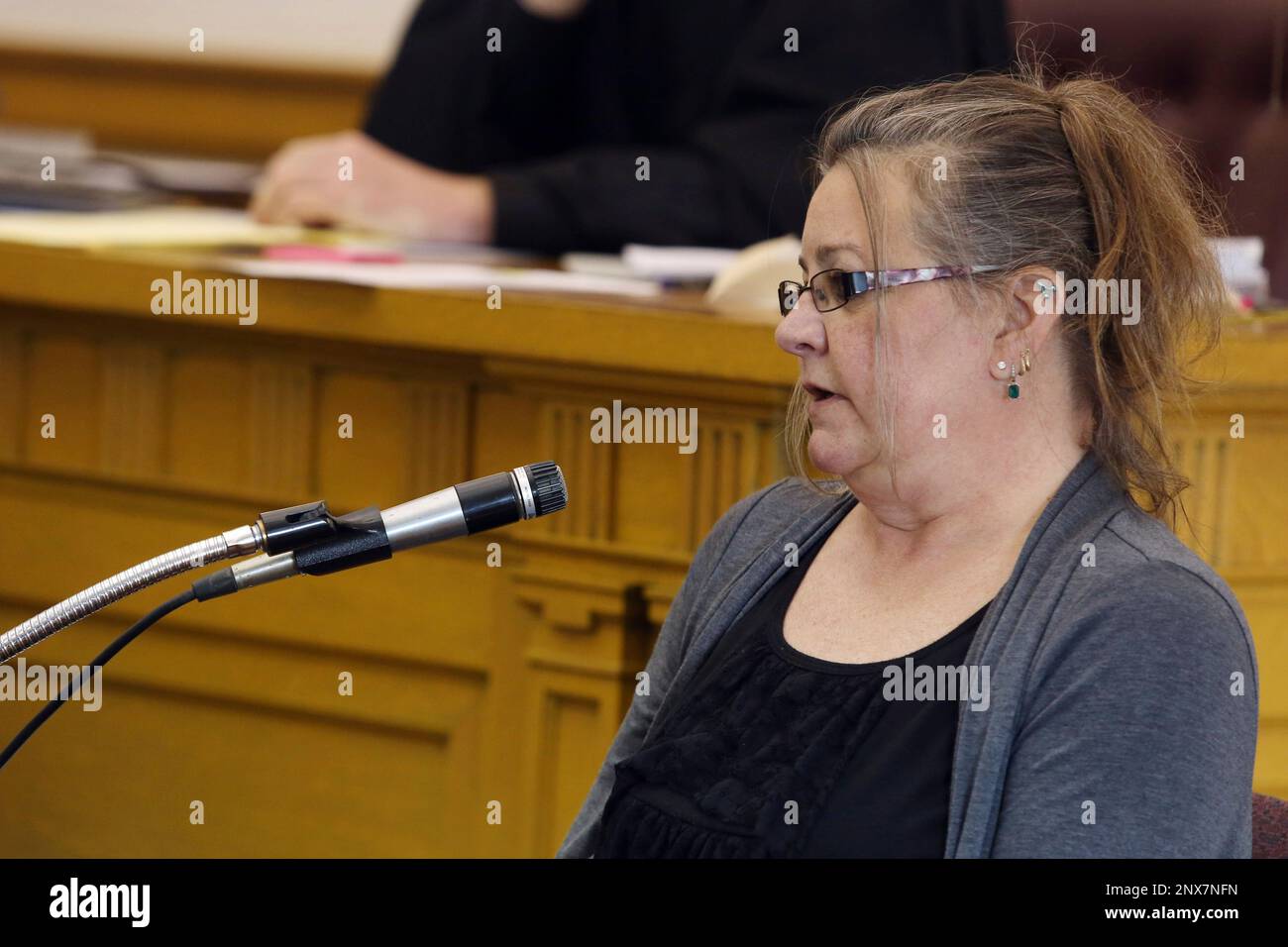 Sally Crill, Michael Syperda's ex-wife, testifies during the second day ...