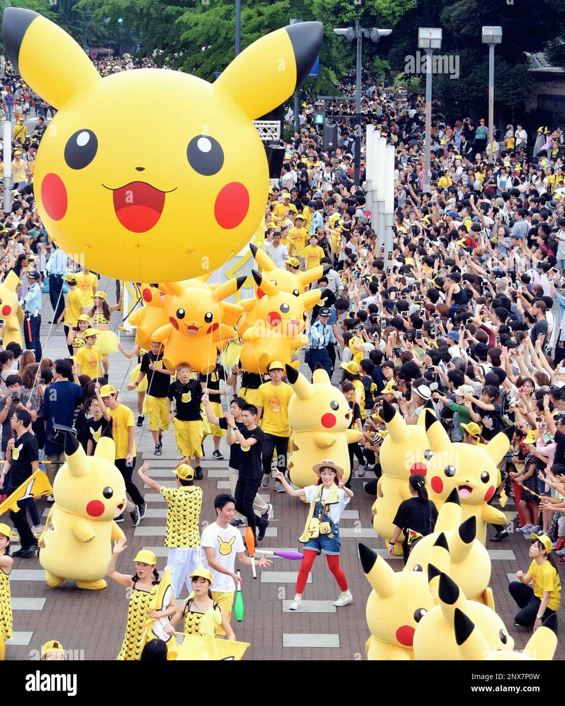 FILE：This photo taken on Aug.14, 2017 shows a parade by many persons in ...