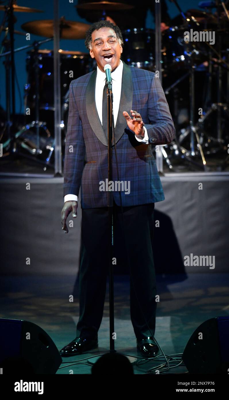Norm Lewis, an American actor sings during his first solo concert in ...