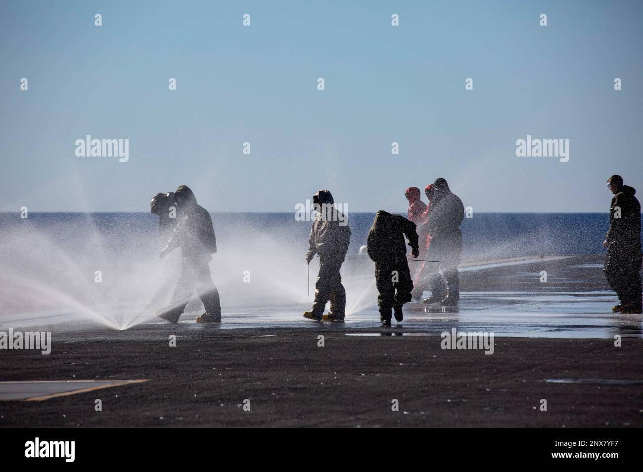 230121-N-MU675-2103 PACIFIC OCEAN (Jan. 21, 2023) Sailors perform a ...