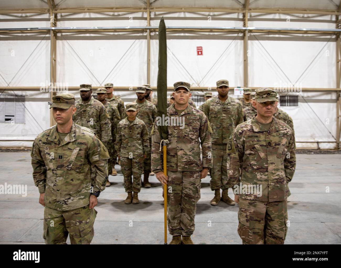 U.S. Army Capt. Matthew Morris, commander of the Headquarters and ...