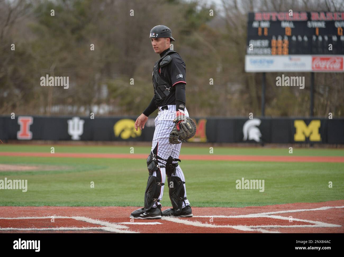 Rutgers University Scarlet Knights catcher Nick Matera (7) during game ...