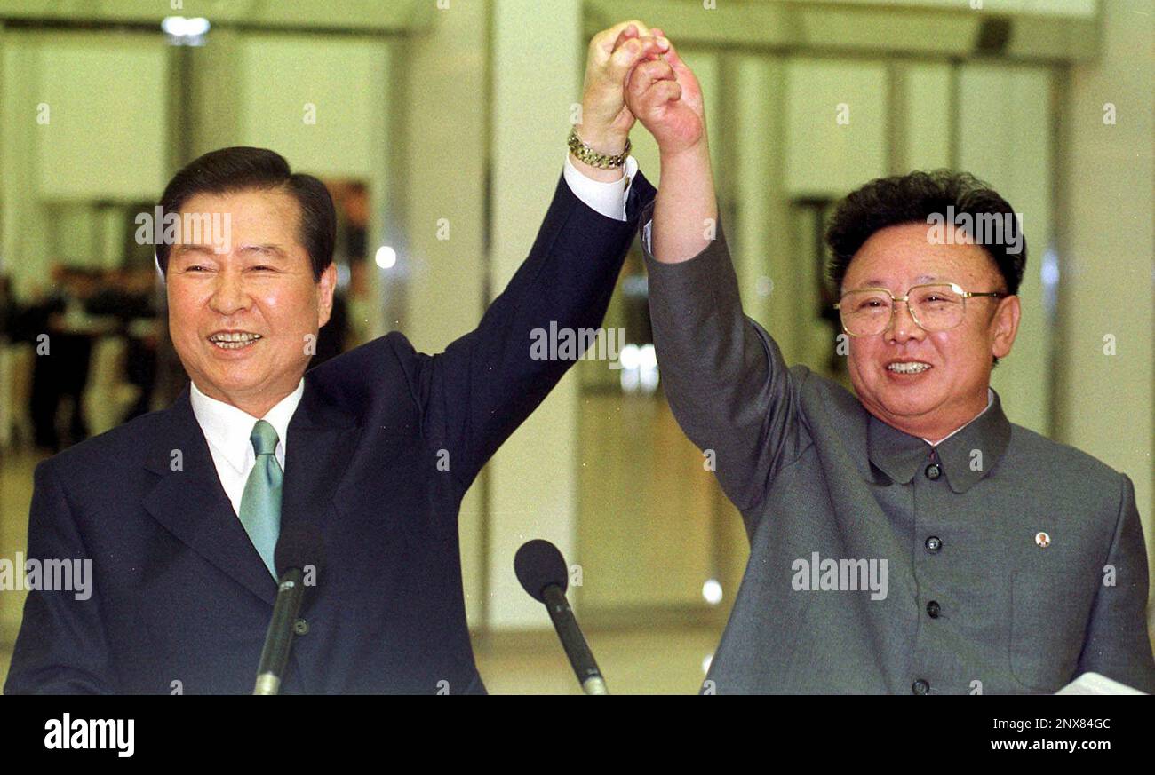 FILE - In this June 14, 2000, file photo, South Korean President Kim ...