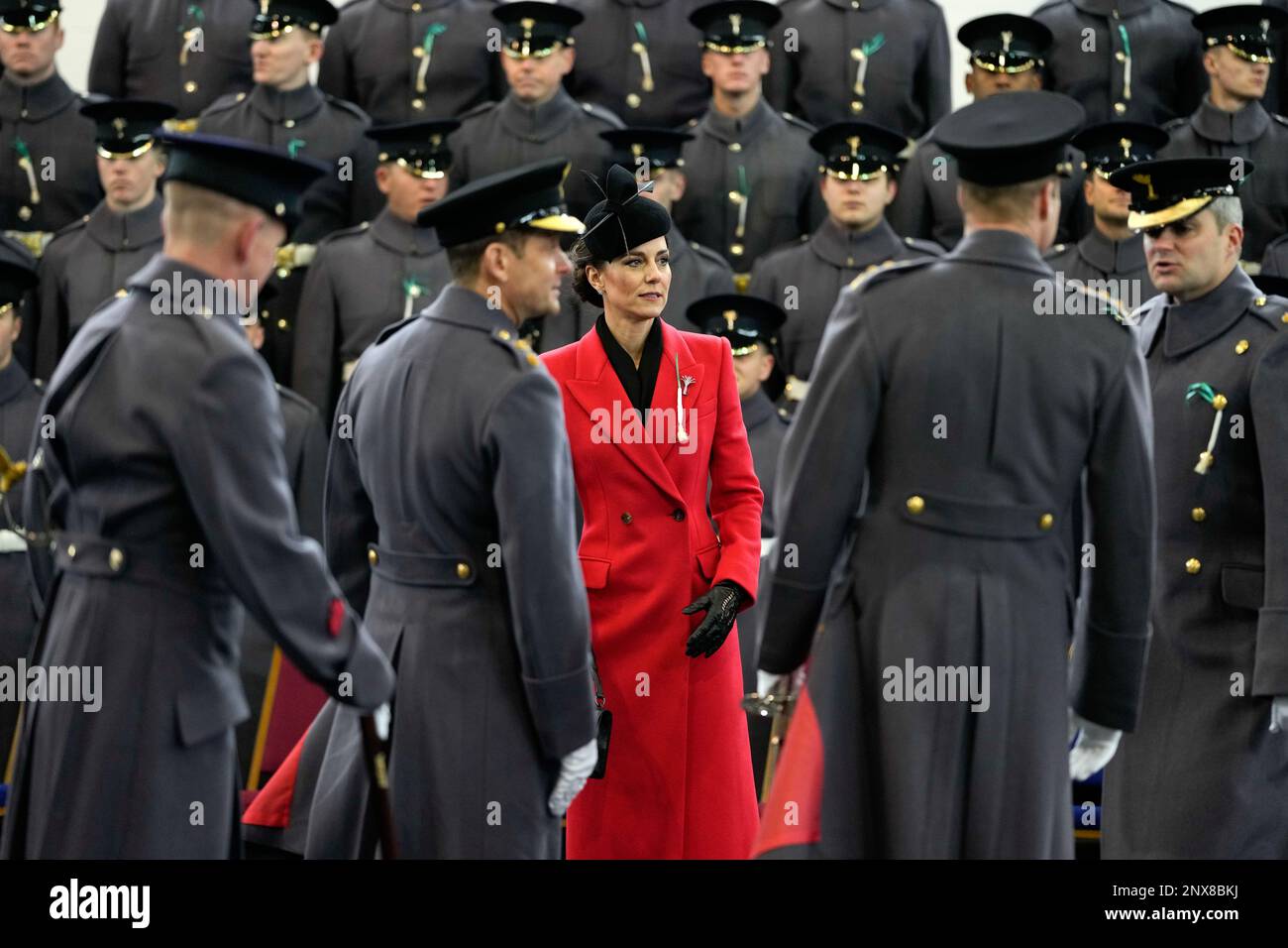 The Prince of Wales, Colonel of the Welsh Guards, with the Princess of ...
