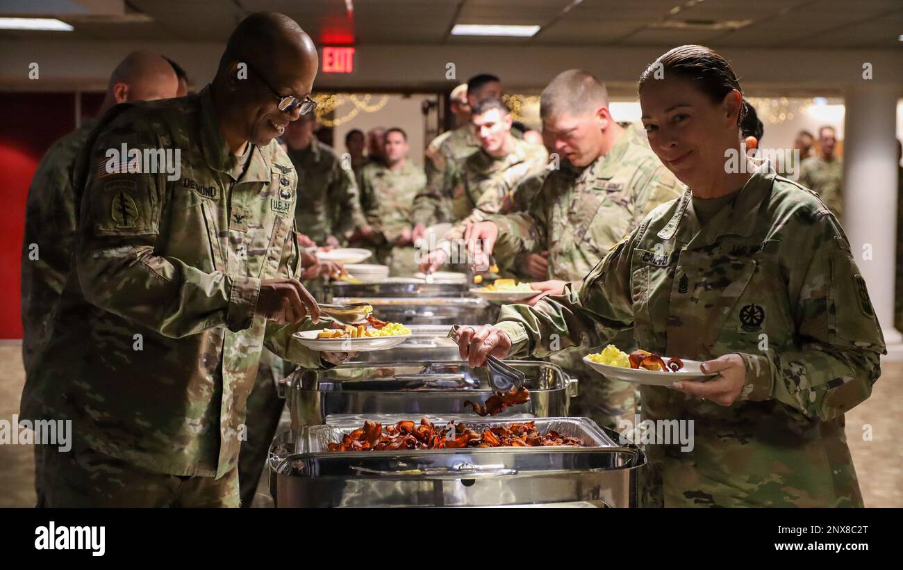 The 30th Air Defense Artillery command team, Col. Tony L. Dedmond and ...