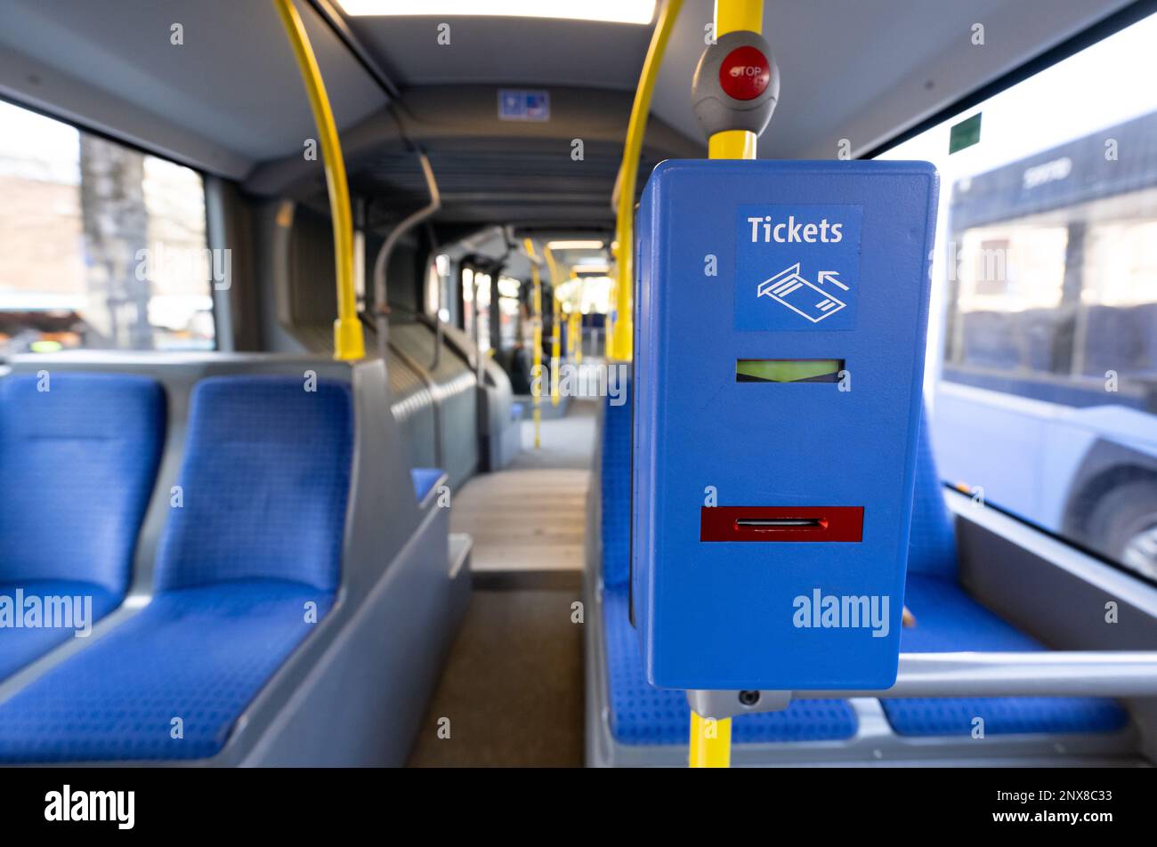 Munich, Germany. 01st Mar, 2023. A bus of the Munich public transport ...
