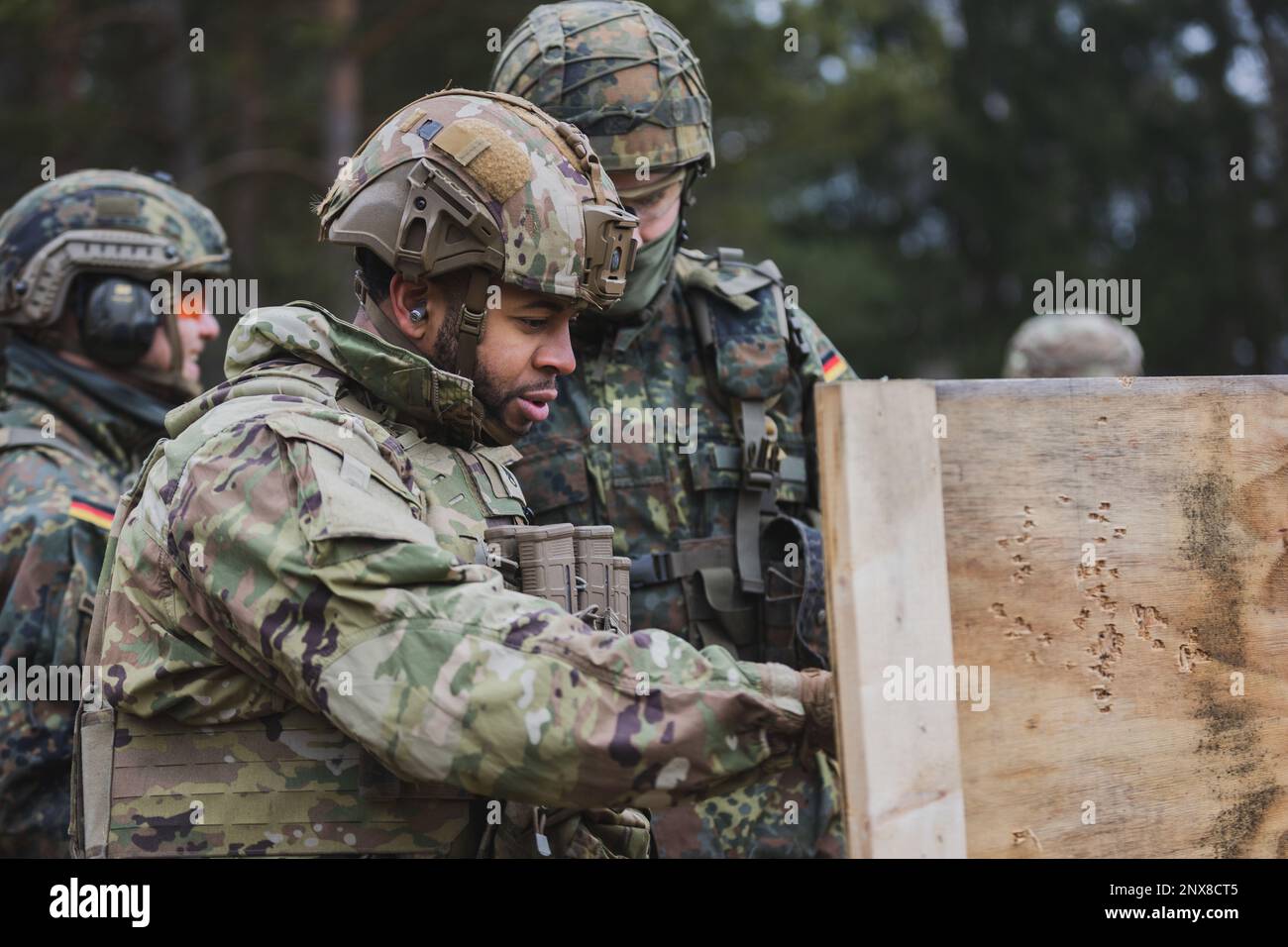 German soldiers assigned to Unteroffizierschule des Heeres, Lehrgruppe ...