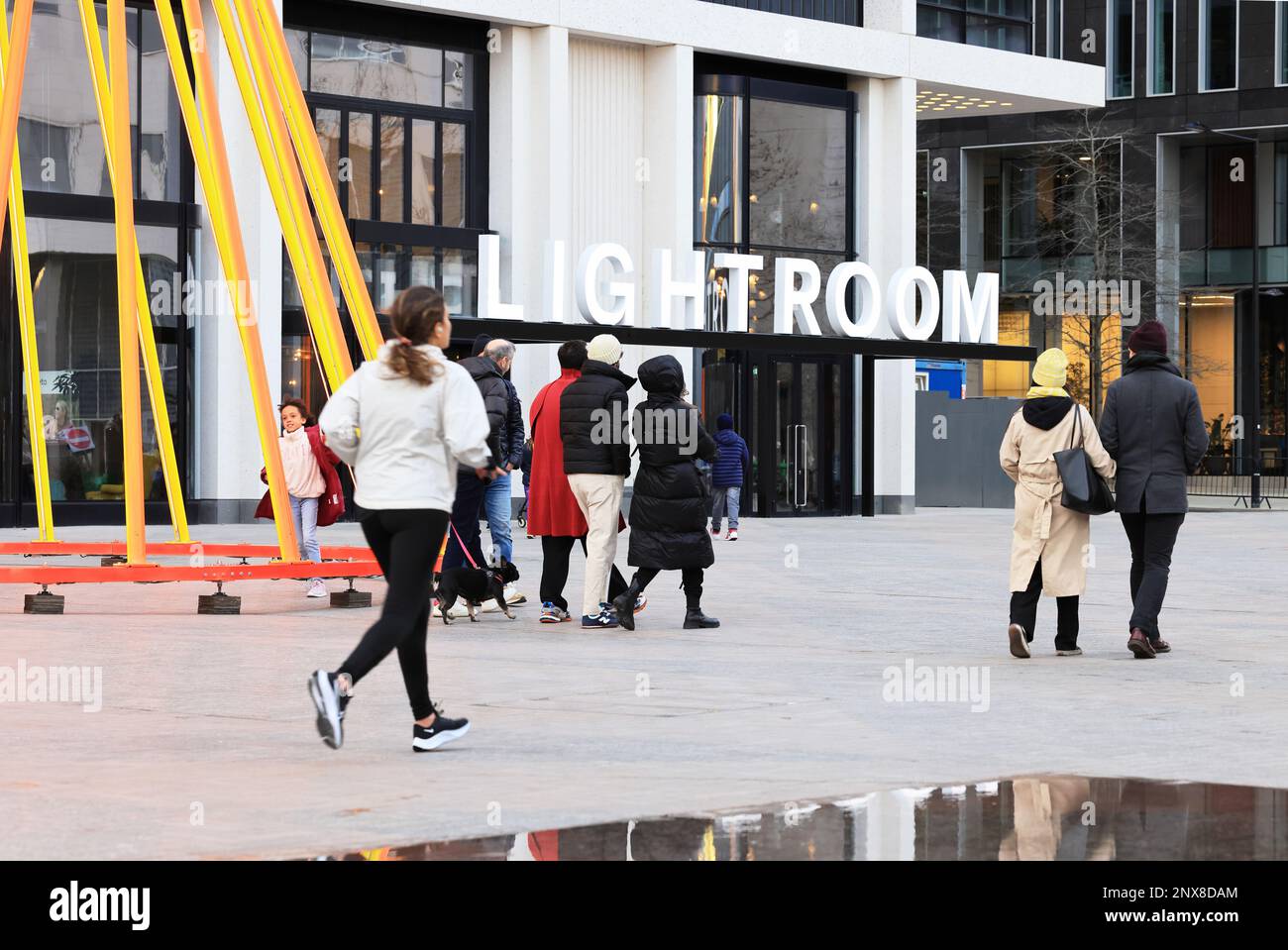 Exterior of Lightroom, the new art venue on Lewis Cubitt Square at ...