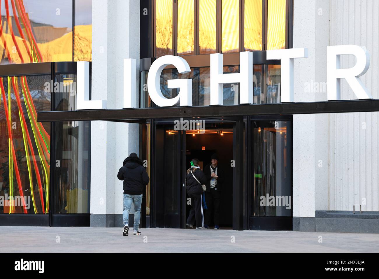 Exterior of Lightroom, the new art venue on Lewis Cubitt Square at ...