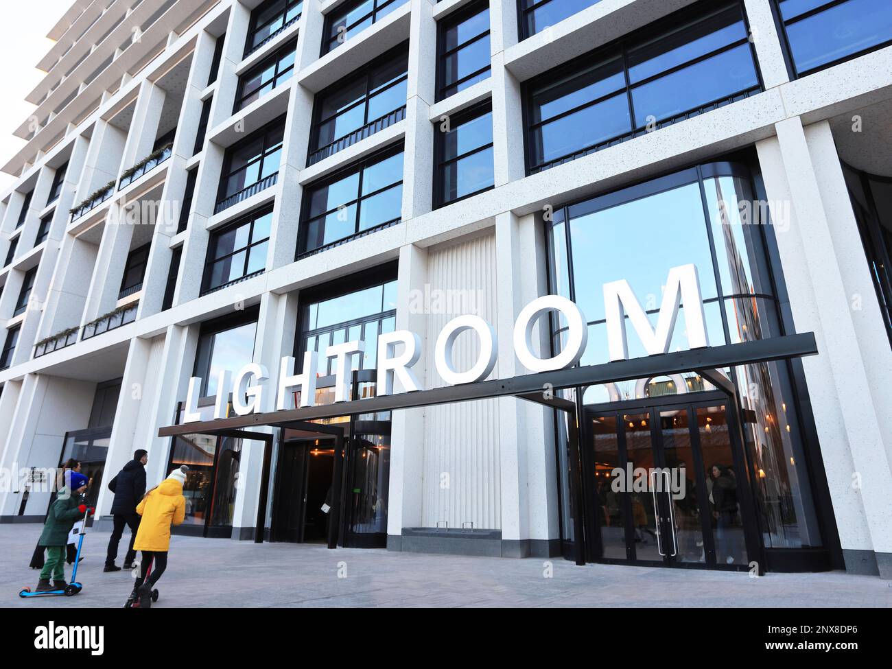 Exterior of Lightroom, the new art venue on Lewis Cubitt Square at ...
