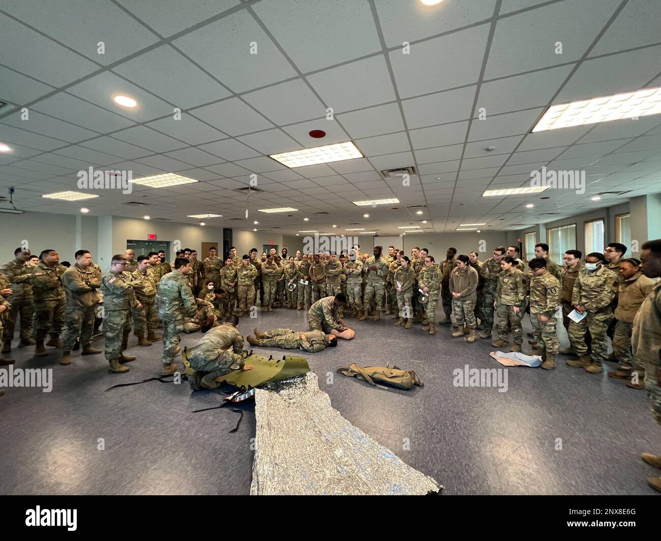 Medics demonstrates how to apply a chest seal on a casualty with a gun ...
