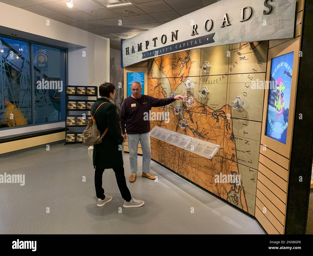 Russ Martin, a longtime Volunteer Docent at the U.S. Navy’s Hampton ...