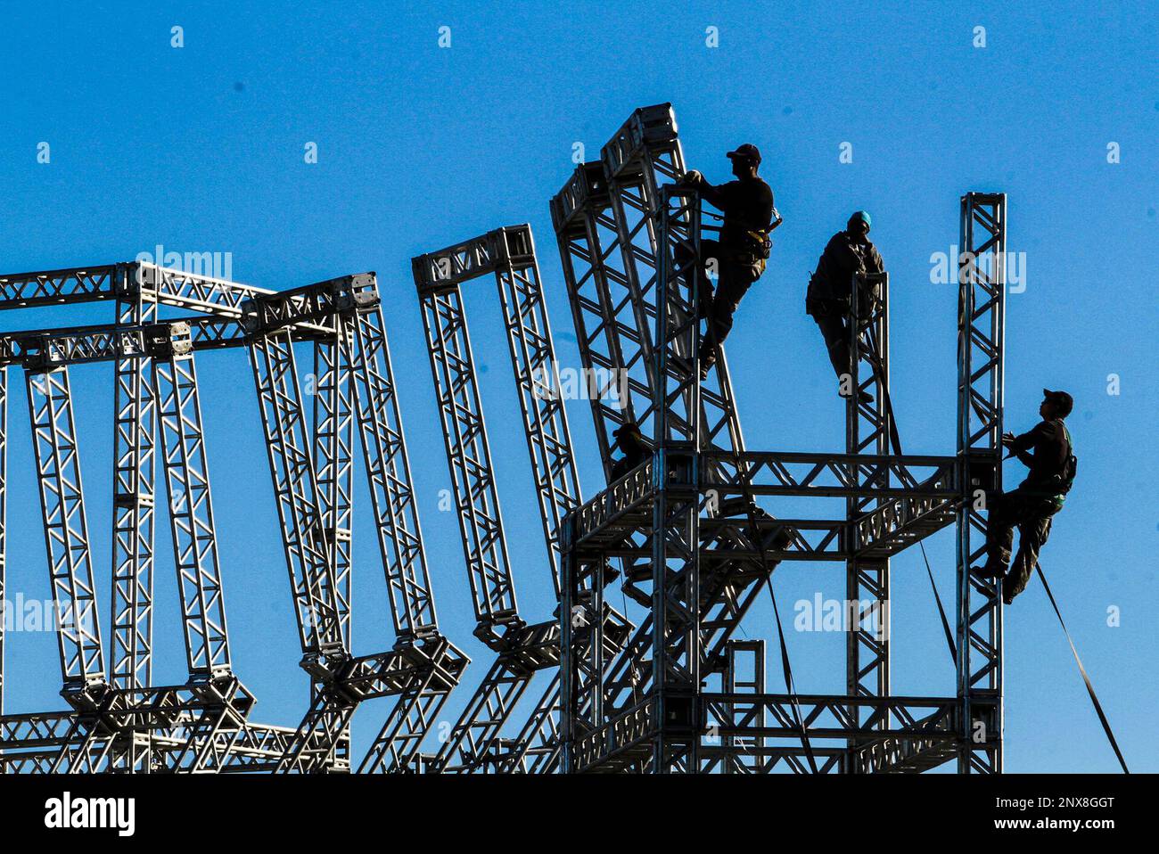 04/23/2018 - Cole Special Construction - Hoemens are seen in scaffolding constructions in the ...