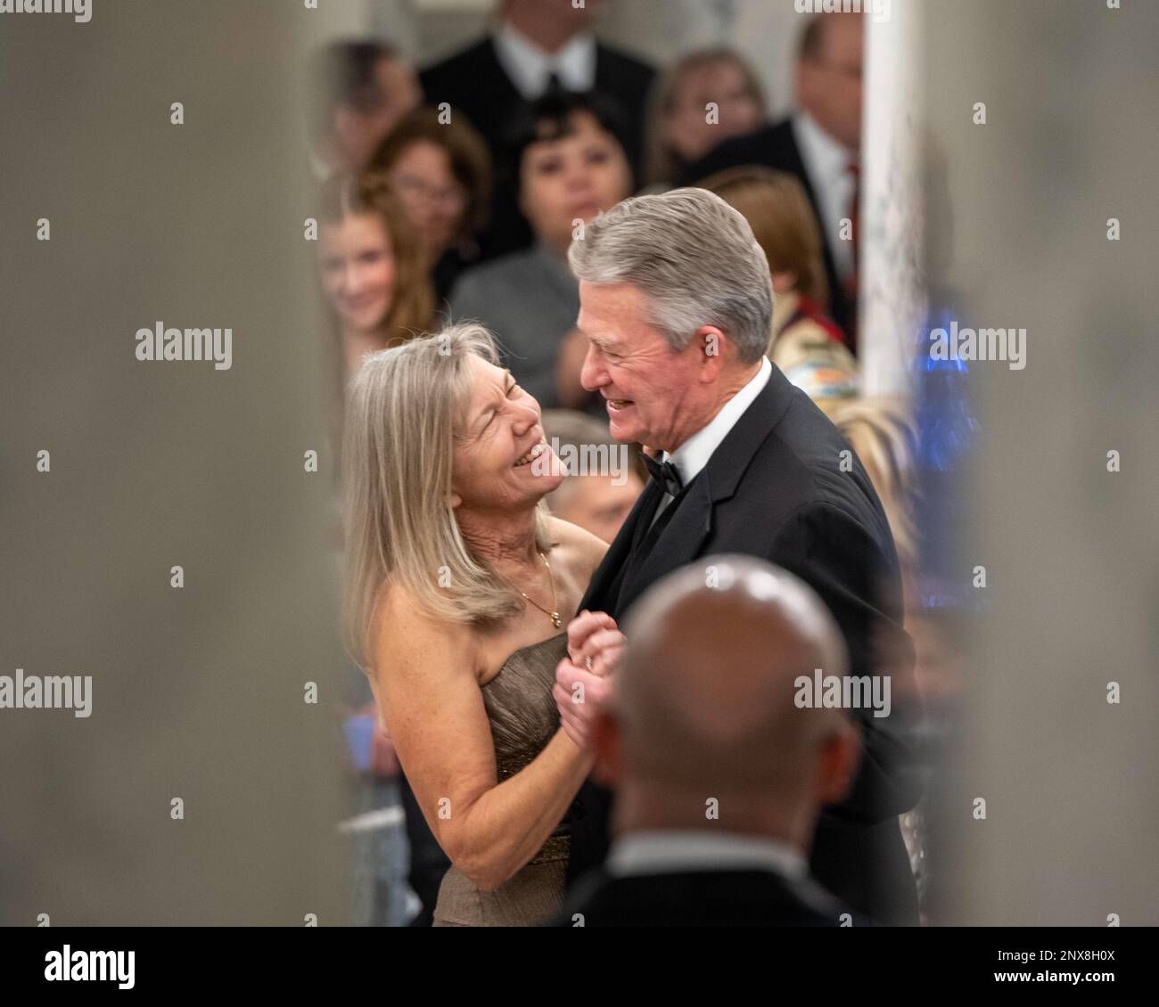 Idaho Gov. Brad Little dances with his wife, First Lady Teresa Little ...