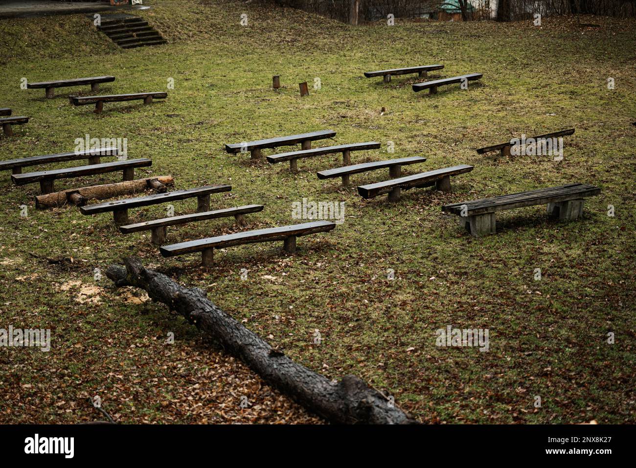 Beautiful wet benches in hi-res stock photography and images - Alamy