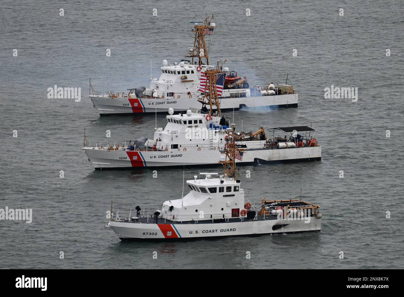 The Coast Guard Cutters Tybee (WPB-1330), Sanibel (WPB-1312), and ...