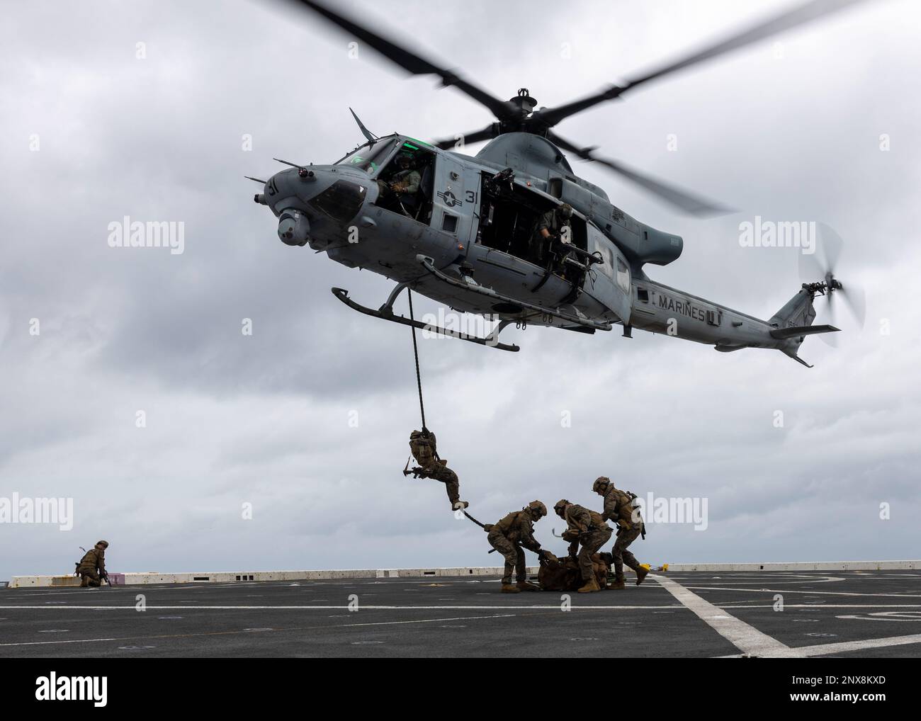 PACIFIC OCEAN (Jan. 3, 2023) – U.S. Marines with Battalion Landing Team ...