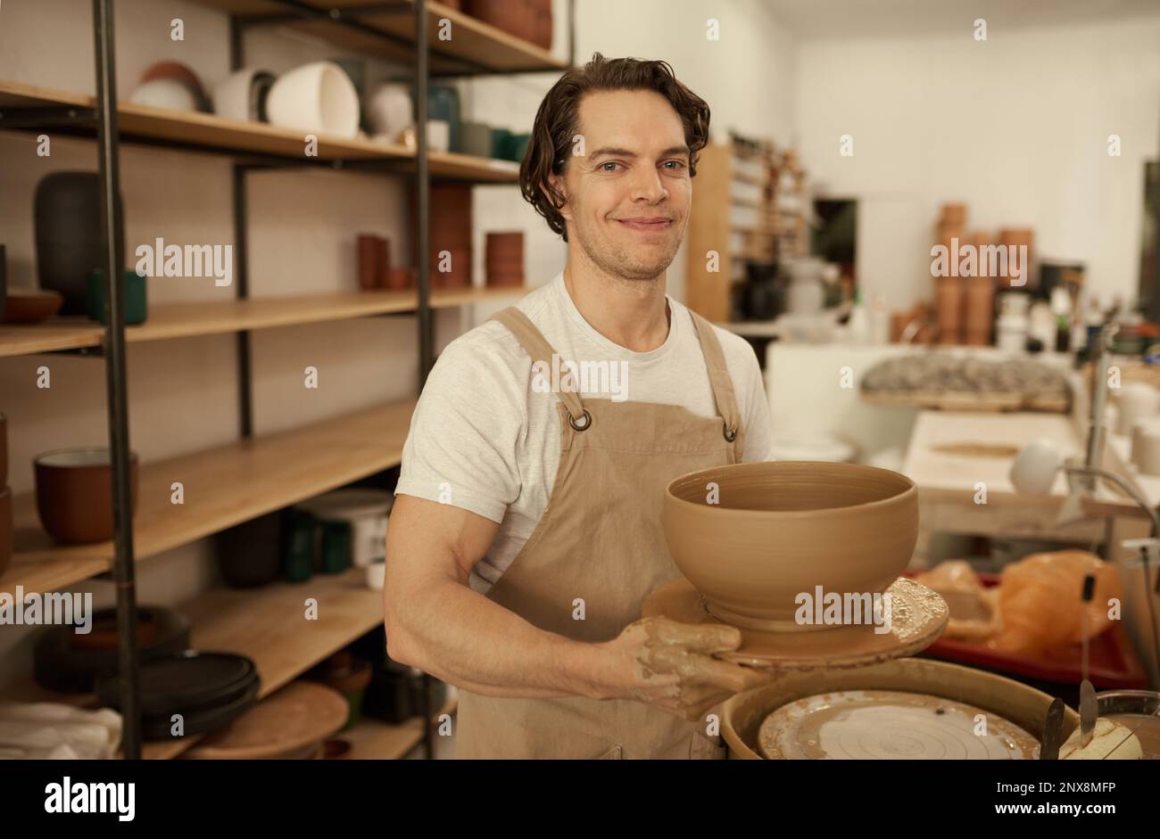 One caucasian man standing clay hi-res stock photography and images - Alamy