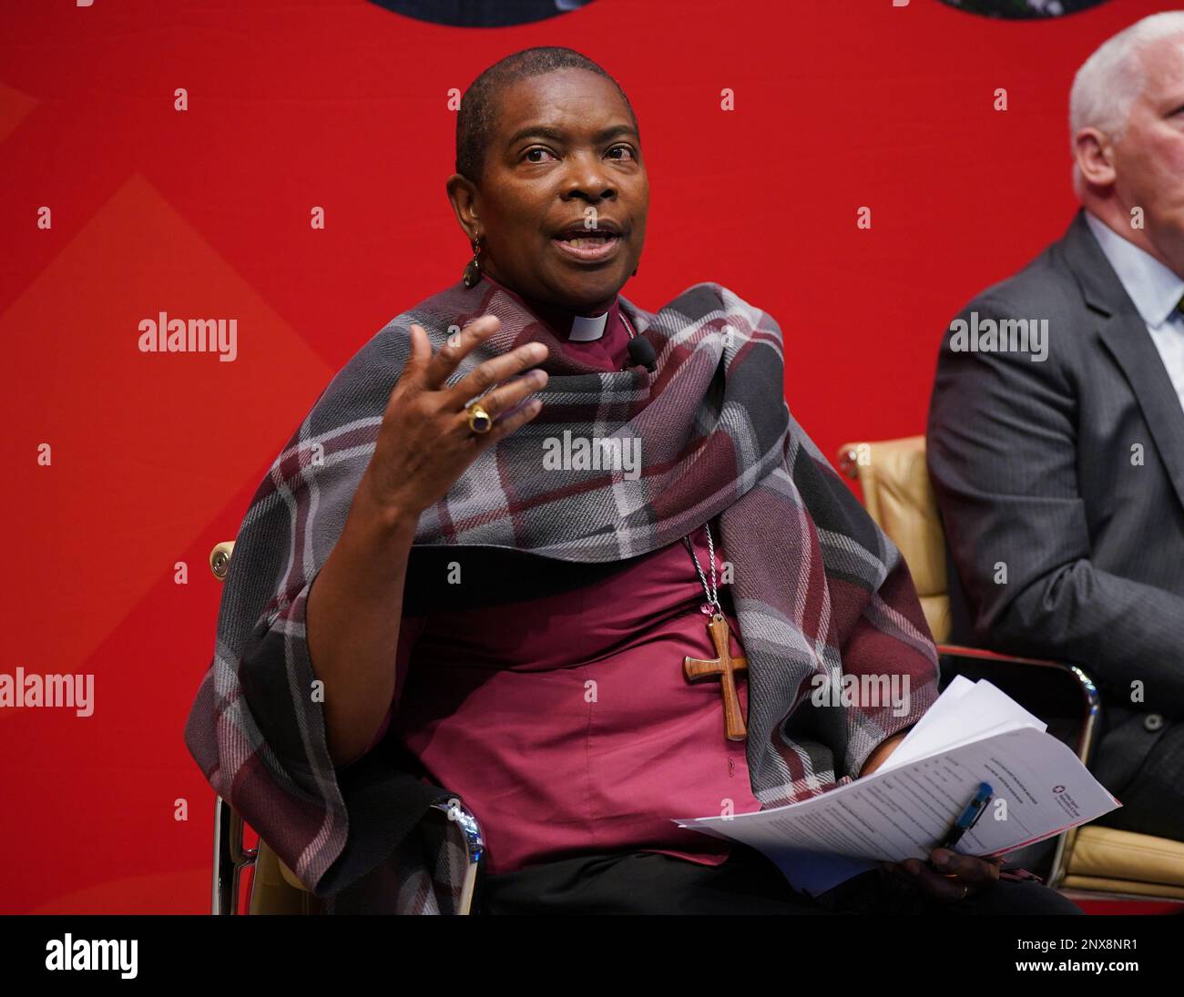 Bishop Rose Hudson-Wilkin, Bishop of Dover, during a panel event at the ...