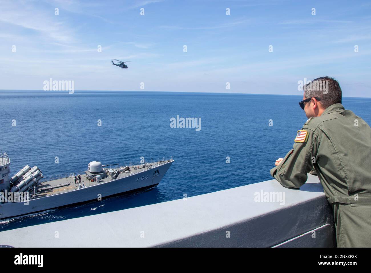 INDIAN OCEAN (Jan. 12, 2023) – Capt. Daniel Keeler, commanding officer ...