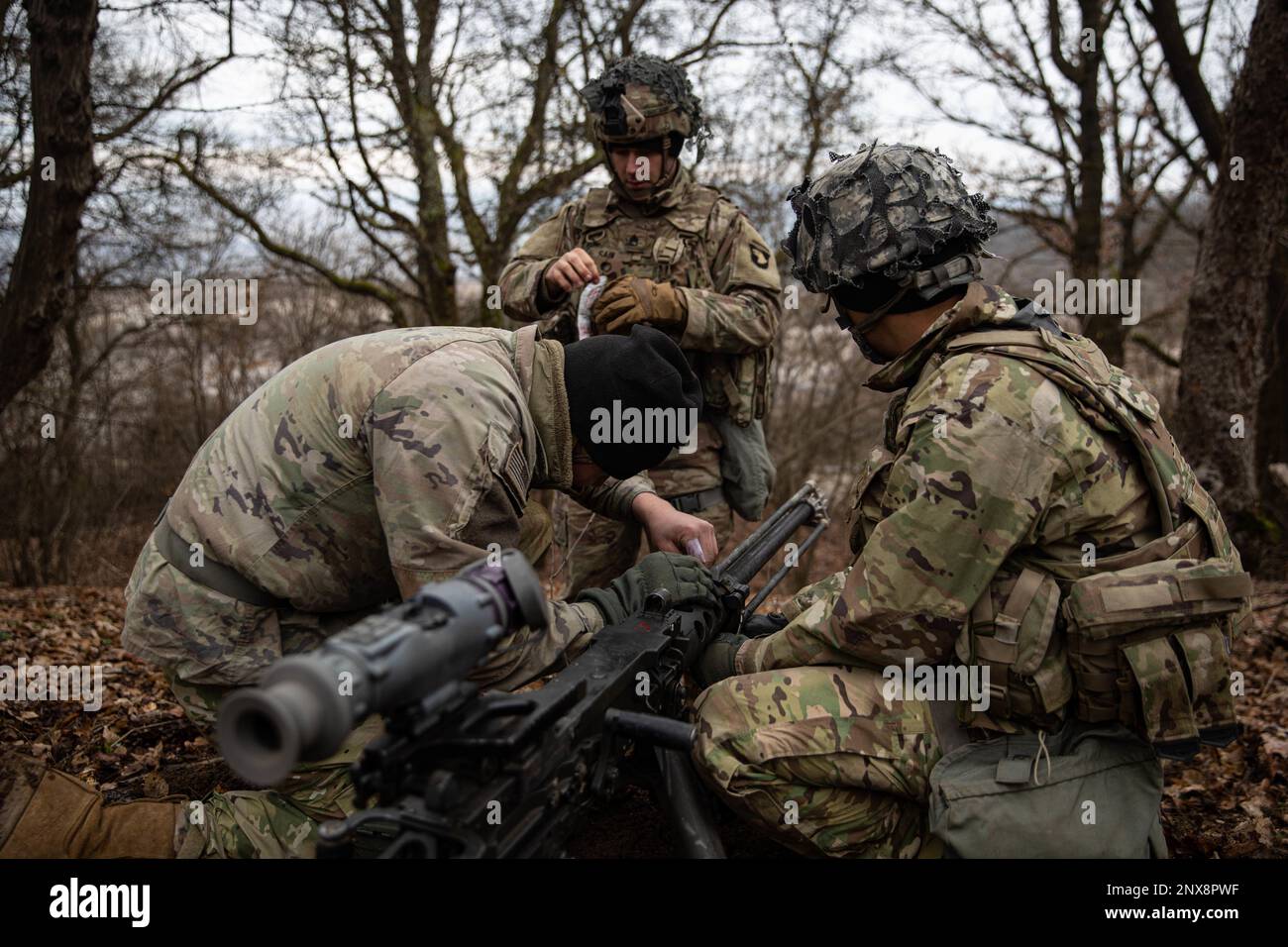 Soldiers assigned to the 39th Brigade Engineer Battalion, 2nd Brigade Combat Team, 101st ...