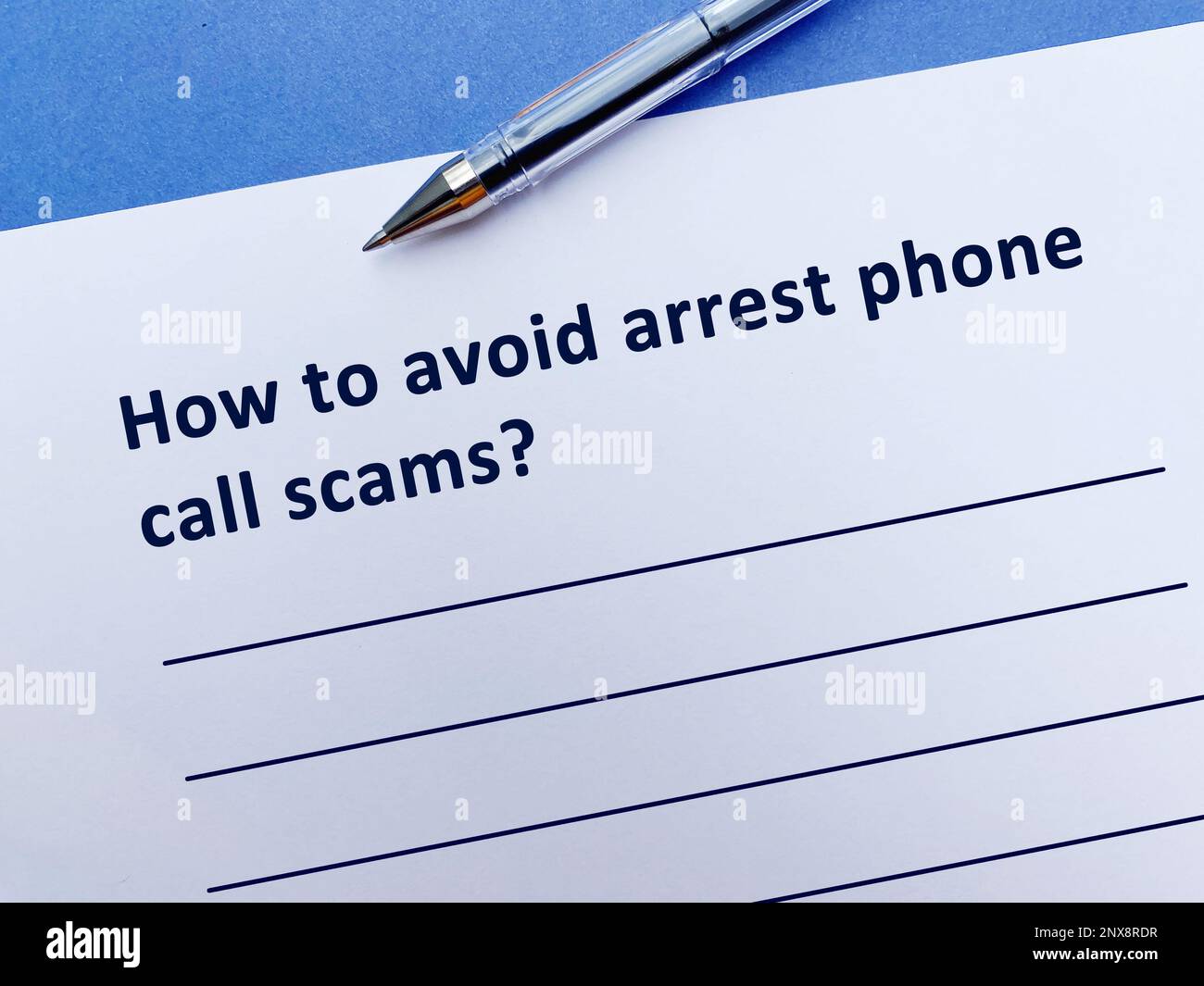 One person is answering question about scams. He is thinking how to ...