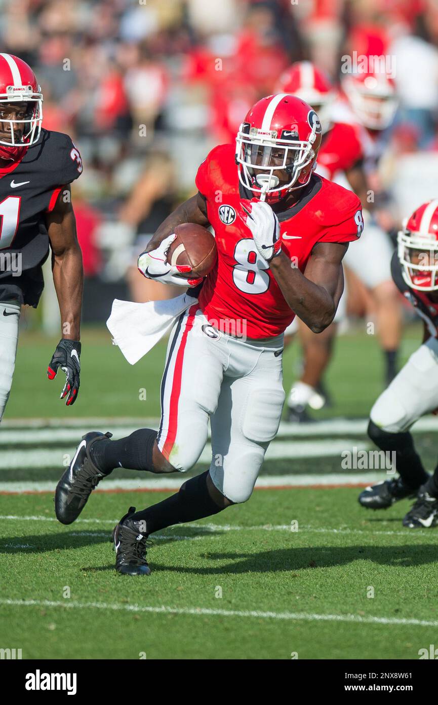 ATHENS, GA - APRIL 21: Georgia Bulldogs wide receiver Riley Ridley (8 ...