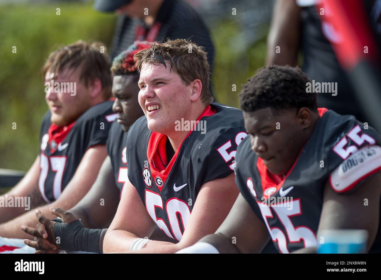 ATHENS, GA - APRIL 21: Georgia Bulldogs linebacker Warren Ericson (50 ...