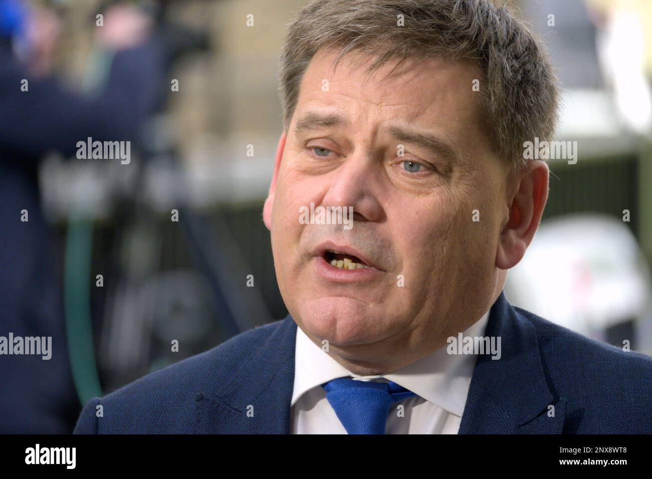 Andrew Bridgen MP (Ind: North West Leicestershire) being interviewed on ...