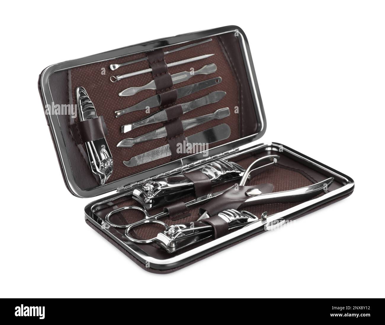 Manicure set in case Cut Out Stock Images & Pictures - Alamy