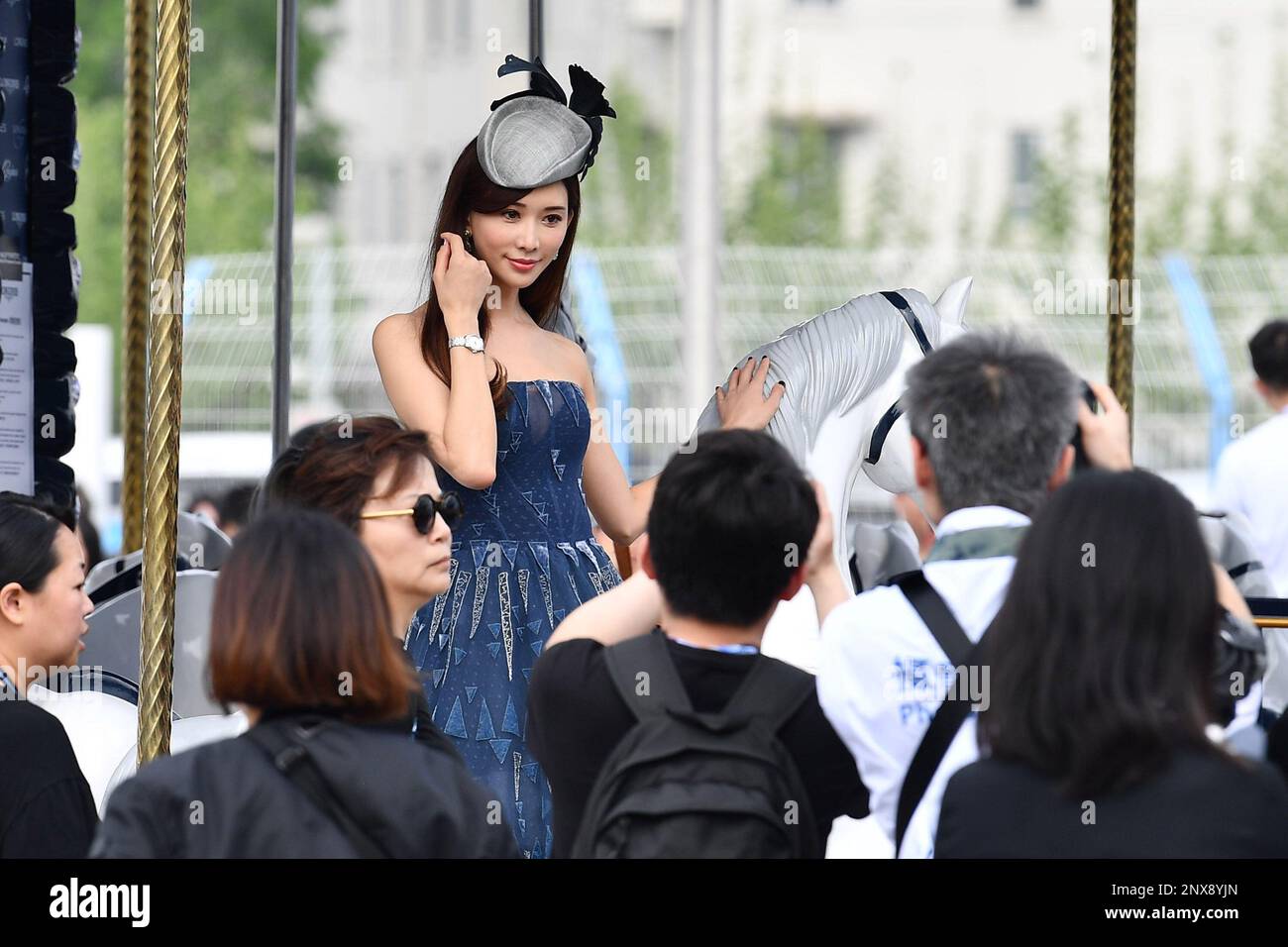 Taiwanese model and actress Lin Chi-ling attends a promotional event by ...