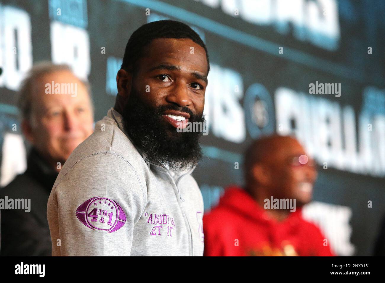 Adrien Broner is seen at weigh ins for his upcoming Showtime boxing ...